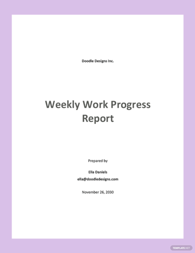 Work Report - 29+ Examples, Format, Pdf | Examples