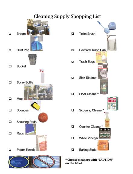 Cleaning Supply Checklist - 5+ Examples, Format, Pdf | Examples
