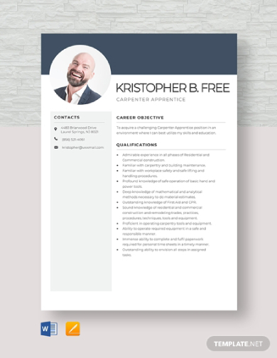 Carpenter Resume - 10+ Examples, Format, Sample | Examples