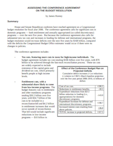 Conference Budget - 18+ Examples, Format, Pdf | Examples