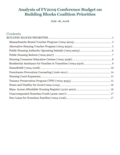 Conference Budget - 18+ Examples, Format, Pdf | Examples