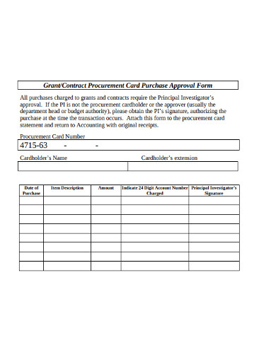 Purchase Approval Form - 12+ Examples, Format, Sample | Examples