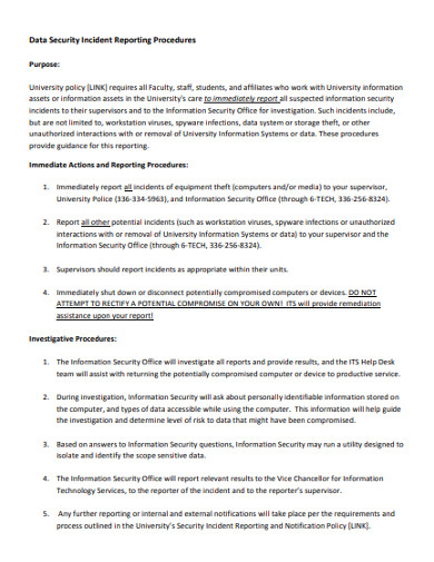 Security Incident Report - 16+ Examples, Format, How to write, Pdf