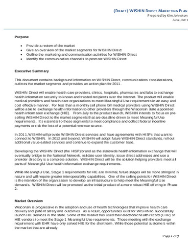 Marketing Work Plan - 17+ Examples, Format, Pdf | Examples