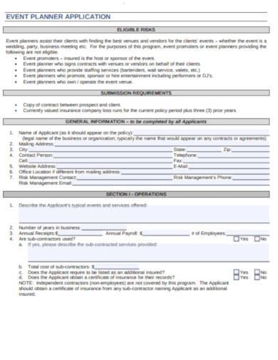 Event Planning Examples - 18+Templates [Download Now] | Examples