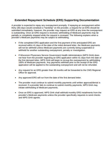 Repayment Schedule - 10+ Examples, Format, Pdf | Examples