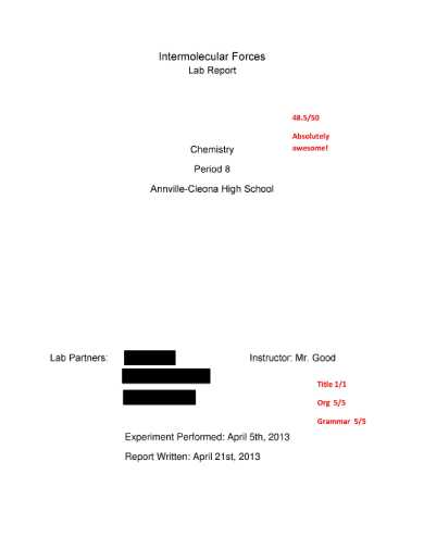 Physics Lab Report 10 Examples Format Pdf Examples