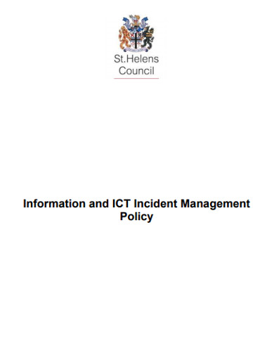 Incident Management Policy 12 Examples Format Pdf Examples