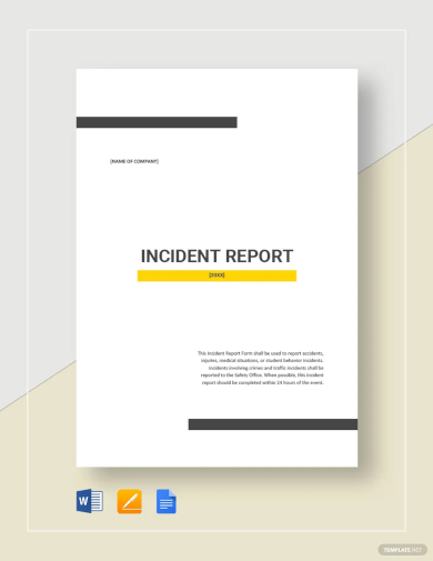 Student Incident Report - 21+ Examples, Format, Pdf | Examples