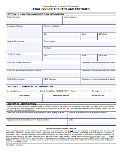 Legal Invoice - 10+ Examples, Format, Pdf | Examples