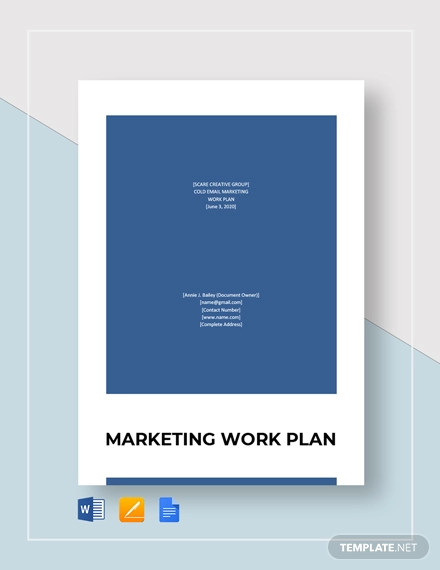 Marketing Work Plan - 17+ Examples, Format, Pdf | Examples