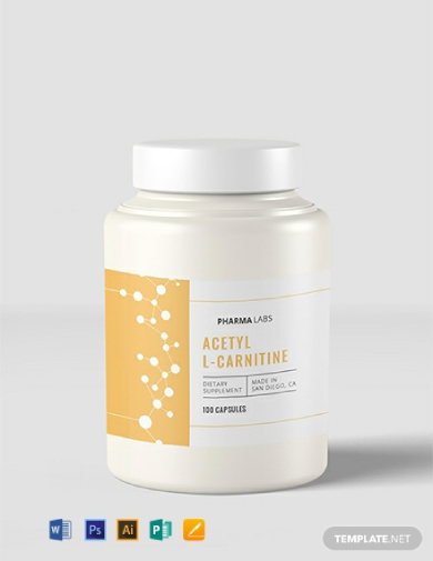 Pill Bottle Label - 10+ Examples, Word