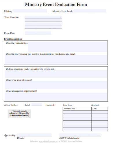 Event Evaluation Form - 15+ Examples, Format, Pdf | Examples