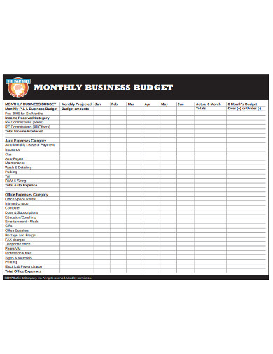 Monthly Budget - 26+ Examples, Format, Pdf | Examples
