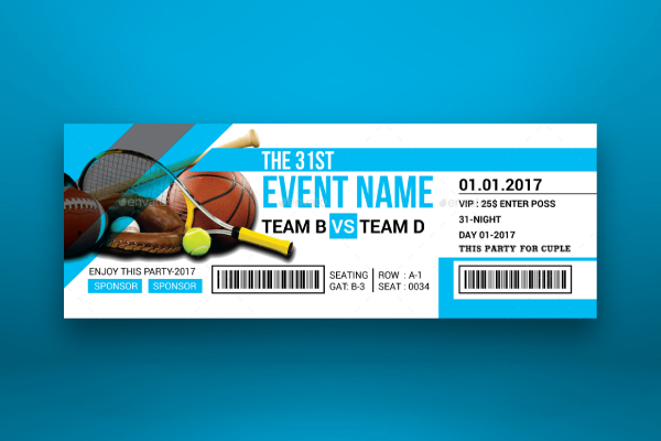 Sporting Event Ticket 13 Examples Format Sample Examples
