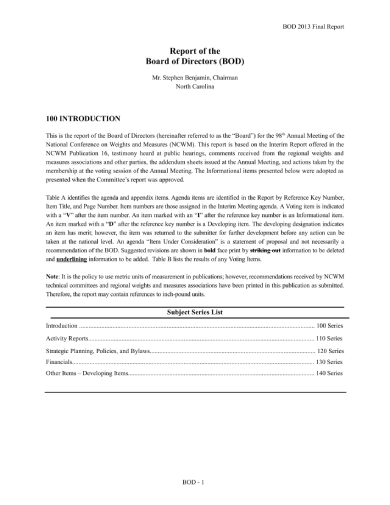 Board Report - 10+ Examples, Format, Pdf | Examples