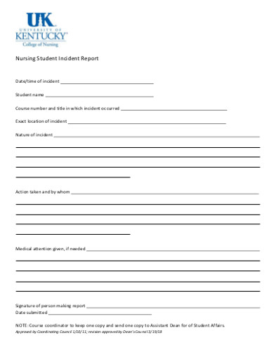 Student Incident Report - 21+ Examples, Format, Pdf | Examples