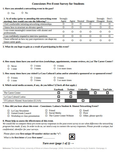 Event Survey - 15+ Examples, Format, Pdf | Examples