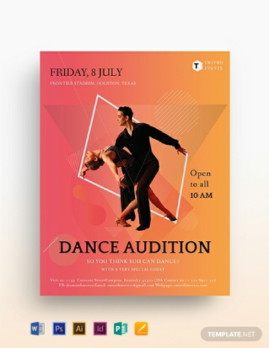 Dance Audition Flyer - 17+ Examples, Format, Pdf | Examples
