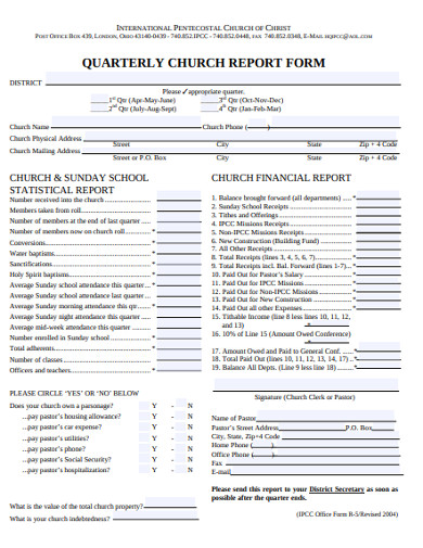 Church Report - 13+ Examples, Format, Pdf | Examples