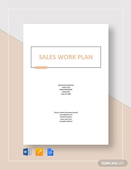 Marketing Work Plan - 17+ Examples, Format, Pdf | Examples