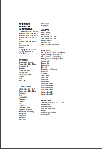 Workshop Inventory - 7+ Examples, Format, Pdf | Examples