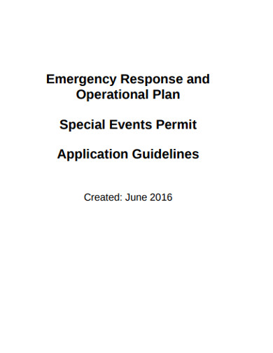 Event Operations Plan - 5+ Examples, Format, Pdf | Examples