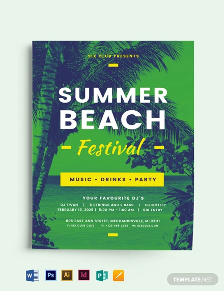 Beach Flyer - 21+ Examples, Format, Pdf | Examples
