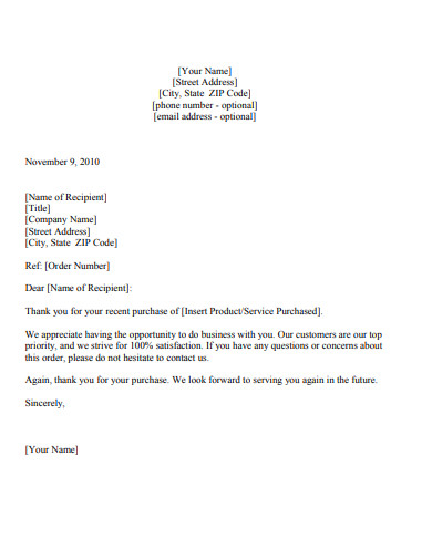 Purchase Letter - 15+ Examples, Format, Sample | Examples
