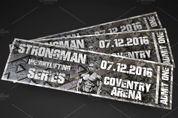 weight lifting event ticket
