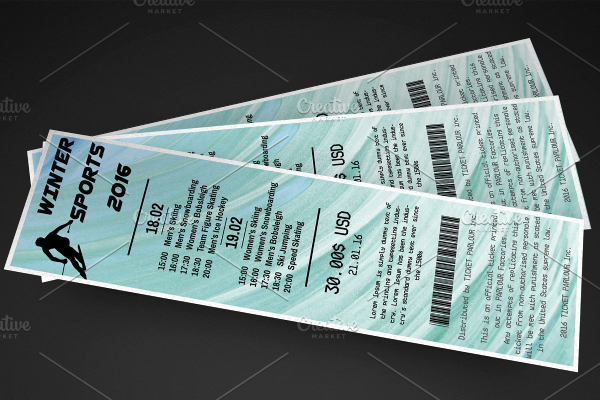 Sporting Event Ticket - 13+ Examples, Format, Sample | Examples