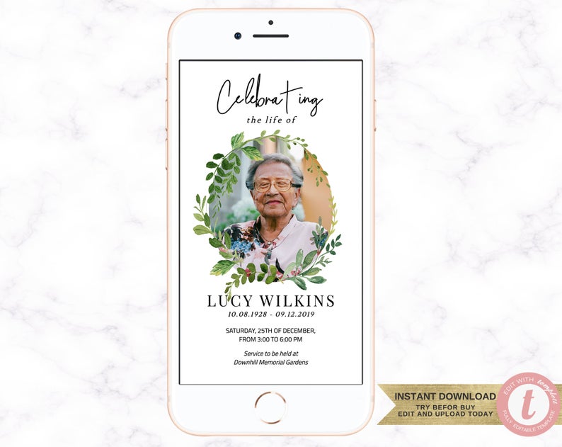 Memorial Invitation - 12+ Examples, Format, Pdf | Examples