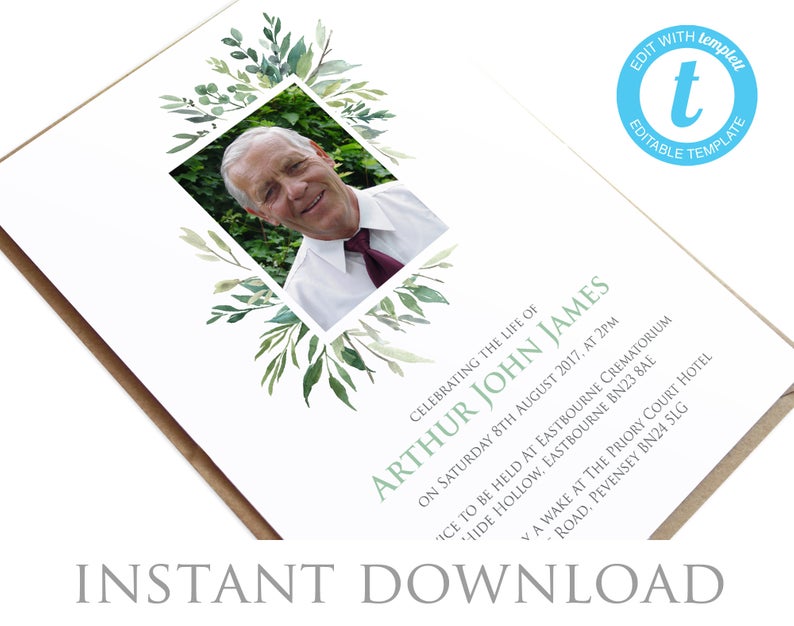 Memorial Invitation - 12+ Examples, Format, Pdf | Examples