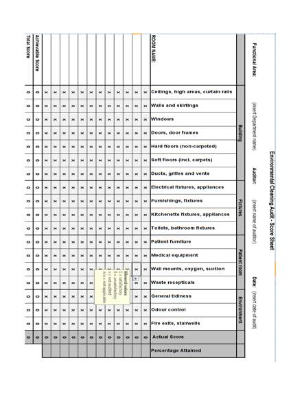 Cleaning Audit Form - 10+ Examples, Format, Pdf | Examples