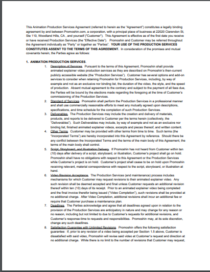 Production Services Agreement - 12+ Examples, Format, Pdf | Examples