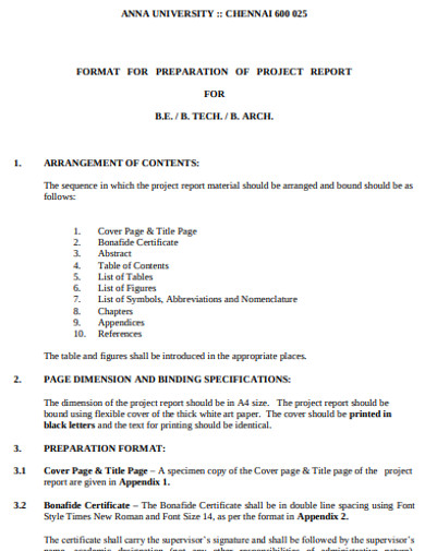 Project Report 22 Examples Format Pdf Examples