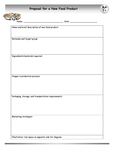 Food Product Proposal - 13+ Examples, Format, Pdf | Examples