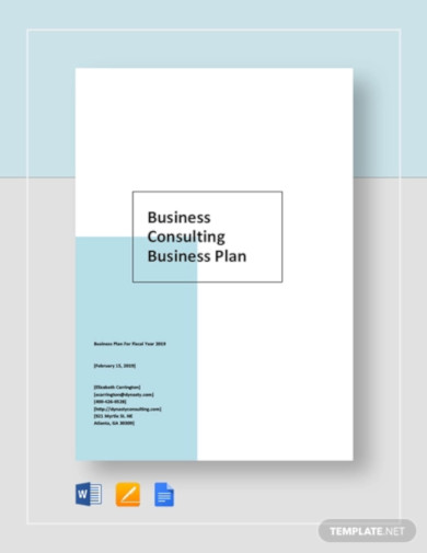 Consulting Business Plan - 11+ Examples, Format, Pdf | Examples
