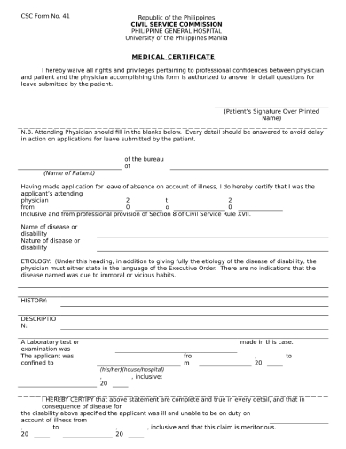 Medical Leave Certificate - 15+ Examples, Format, Pdf | Examples
