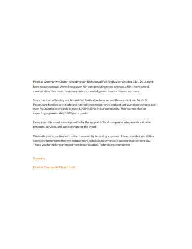 Church Donation Letter - Examples, Format, PDF