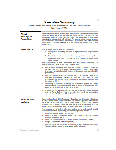 Consulting Business Plan - 11+ Examples, Format, Pdf | Examples