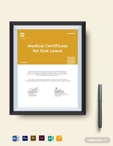 Medical Leave Certificate - 15+ Examples, Format, Pdf | Examples