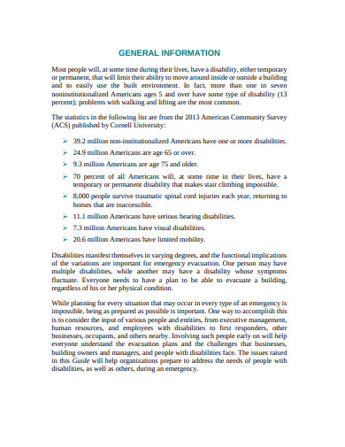 Evacuation Plan - 6+ Examples, Format, Pdf | Examples