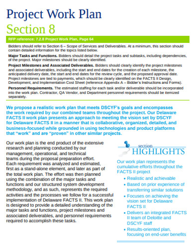 Project Work Plan - 30+ Examples, Format, Pdf | Examples