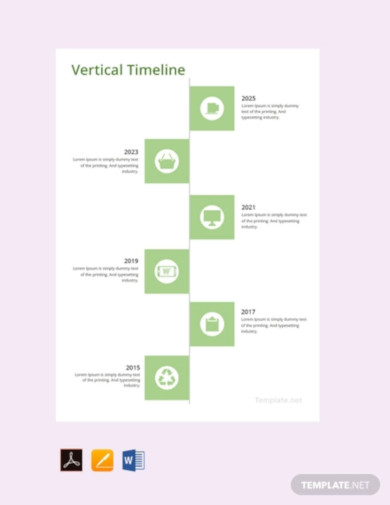 Vertical Timeline - 6+ Examples, Format, Pdf
