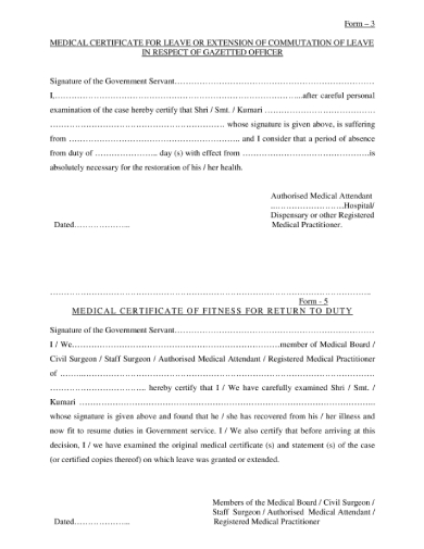 Medical Leave Certificate - 15+ Examples, Format, Pdf | Examples