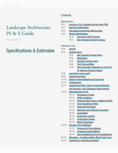 Landscape Estimate - 10+ Examples, Format, Pdf | Examples
