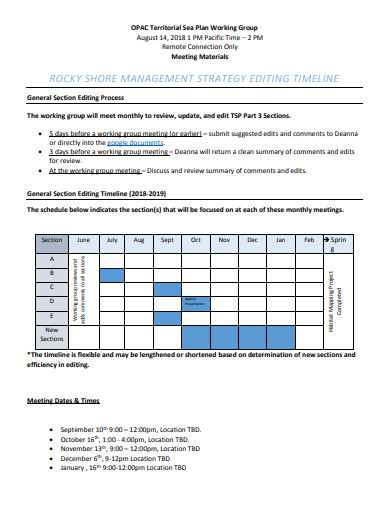 Management Timeline - 17+ Examples, Format, Pdf | Examples