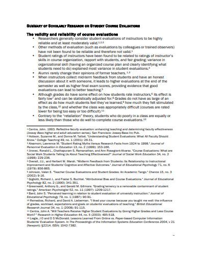 Course Evaluation - 13+ Examples, Format, Pdf | Examples