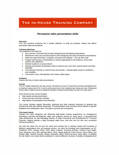 Sales Presentation - 15+ Examples, Format, Doc, PDF